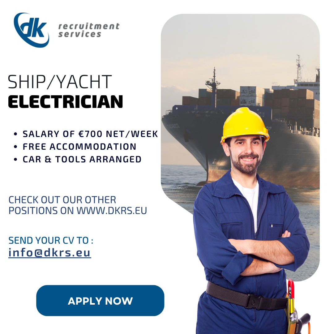 Shipyard electrician (Ships & Yachts) - DK Recruitment Services